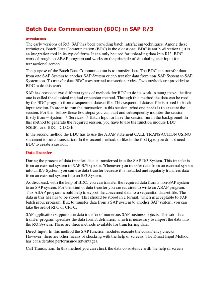 Batch Data Communication | PDF | Database Transaction | Input/Output