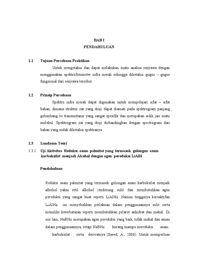 Reduksi Asam Palmitat Menjadi Setil Alkohol | PDF | Kesehatan Holistik
