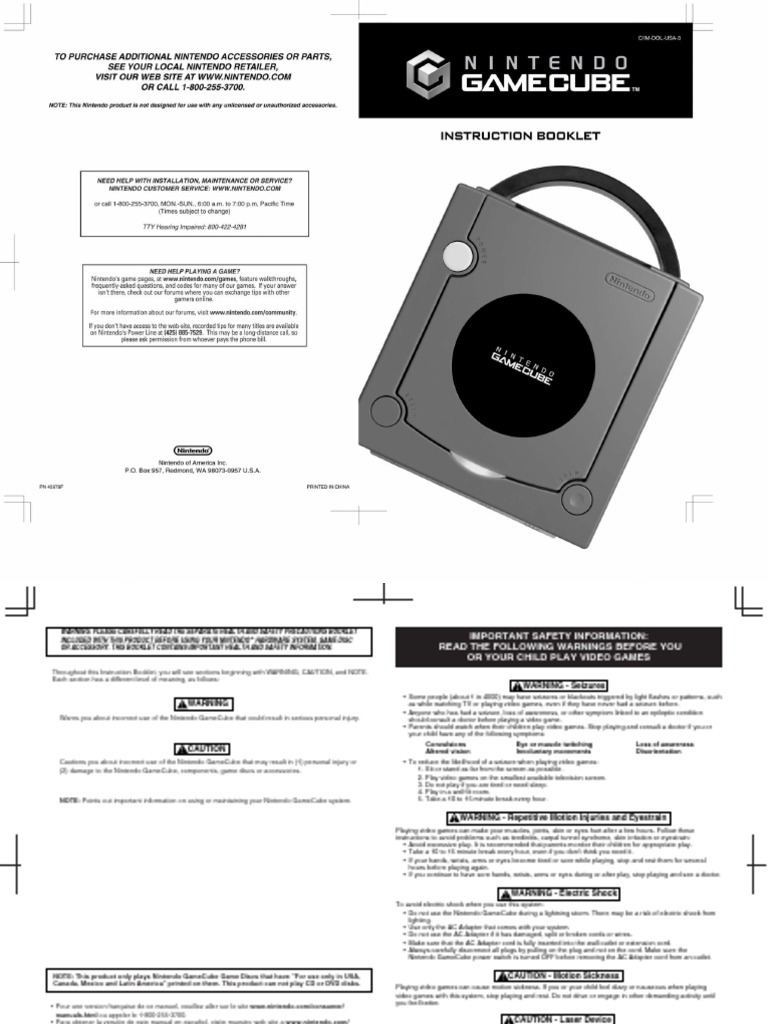 Gamecube Manual | PDF | Business