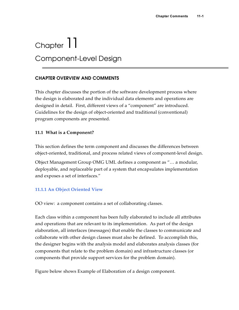 Component Level Design | Download Free PDF | Component Based Software Engineering | Class ...