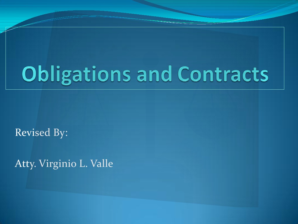 Law On Obligations and Contracts | PDF | Sources Of Law | Negligence
