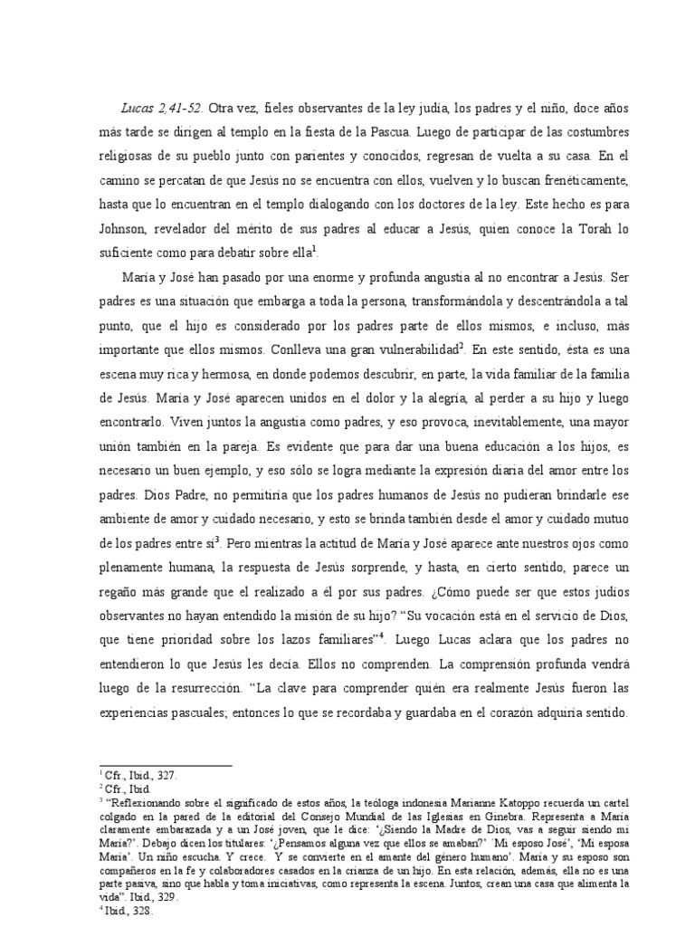 Lucas 2,41-52 | PDF | María, madre de Jesús | Jesús