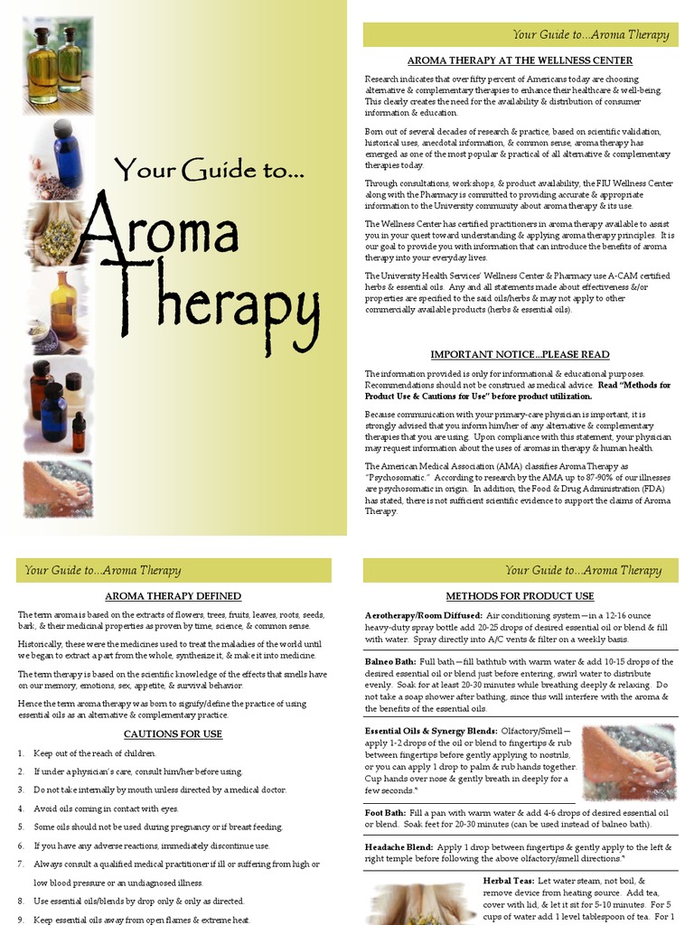 AromaTherapy Booklet | PDF