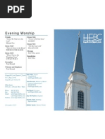 Sample Order of Worship Watchnight Service | PDF