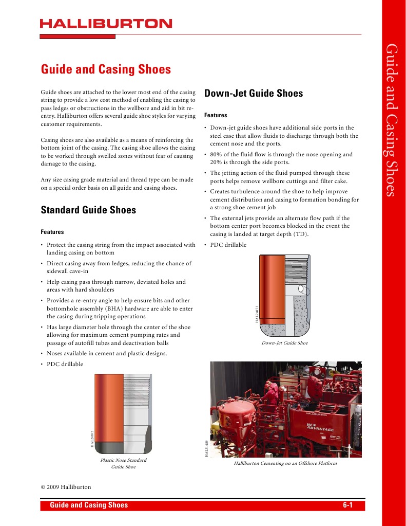CSG Guide Shoes Sect06 - Ce | Download Free PDF | Casing (Borehole ...