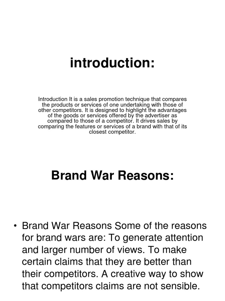 Brand War | PDF | Brand | Target Audience