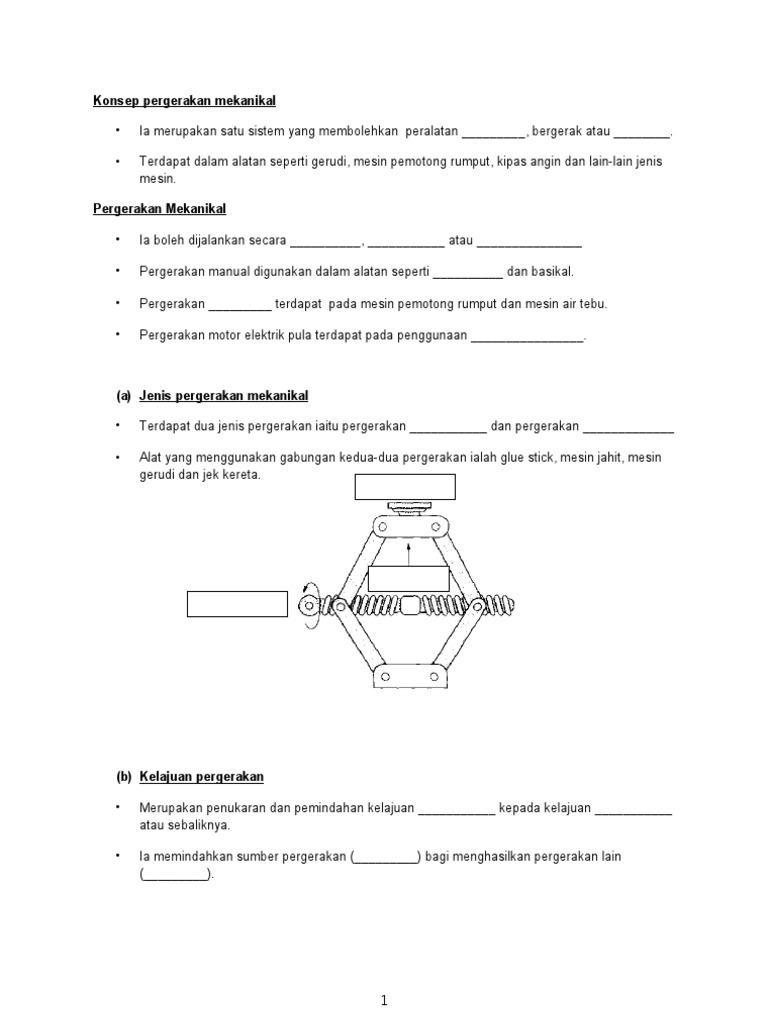 Konsep Pergerakan Mekanikal | PDF