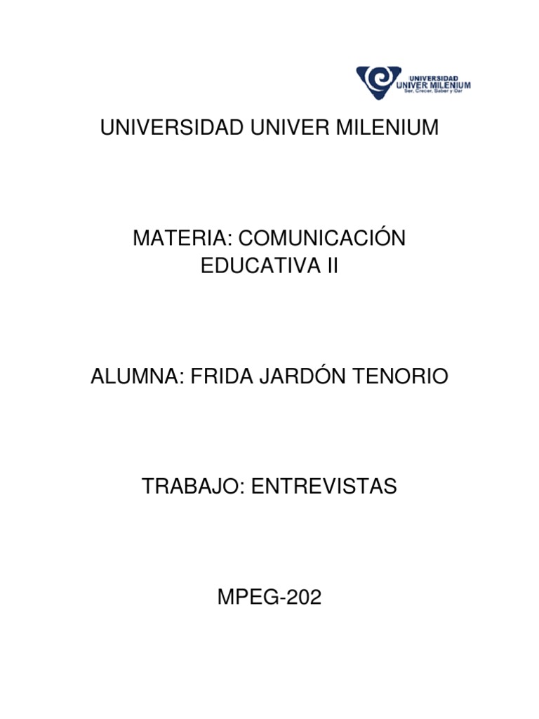 Universidad Univer Milenium | PDF | Maestros | Cognición