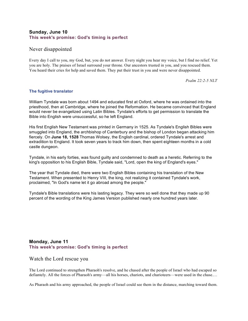 God's Perfect Timing | PDF | Religion & Spirituality