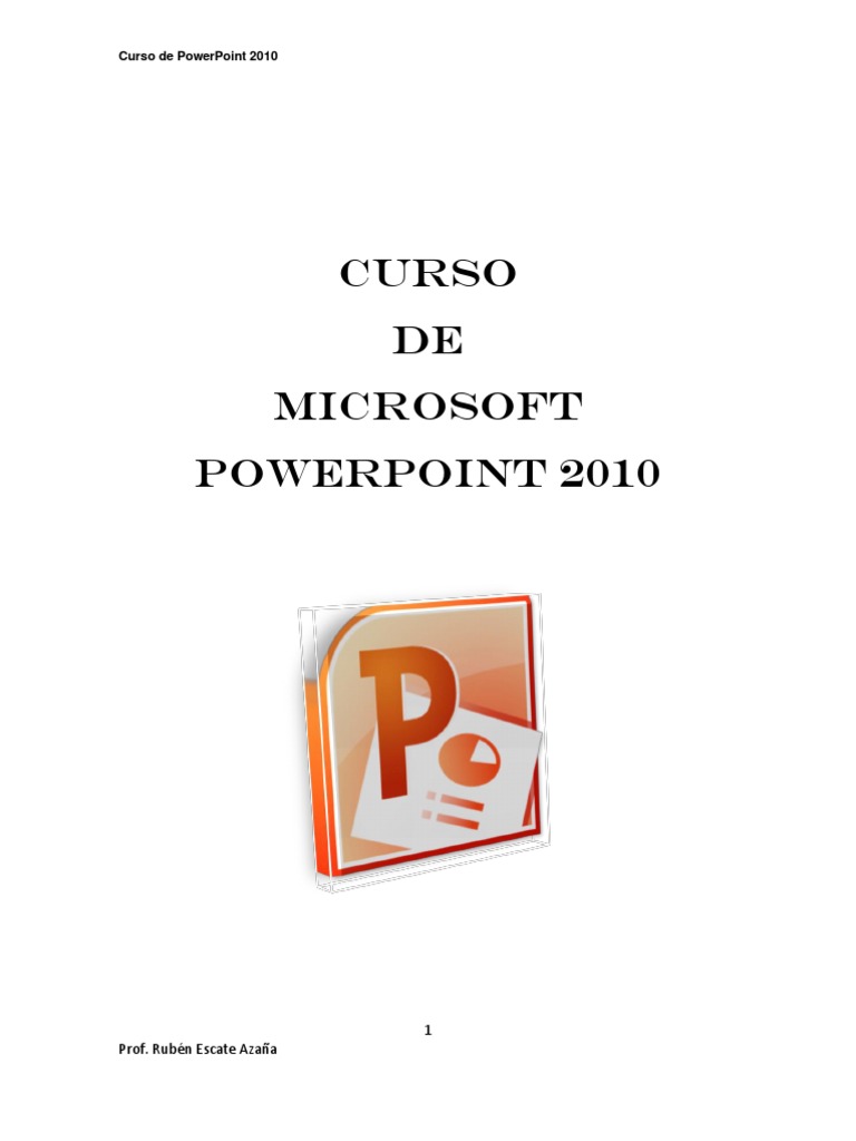 Manual de PowerPoint 2010 | PDF | Ventana (informática) | Microsoft PowerPoint