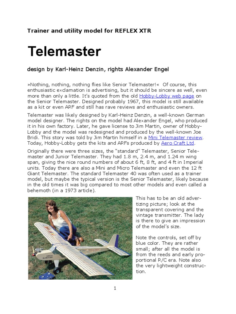 Tele Master | PDF | Flap (Aeronautics) | Aileron