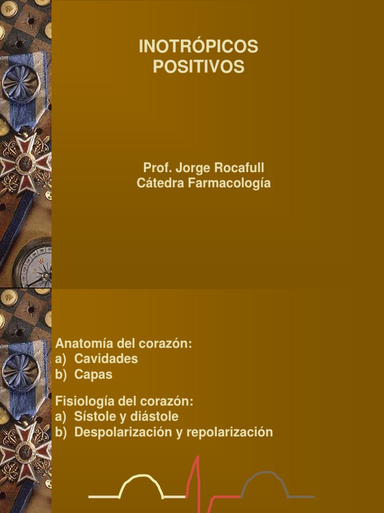 Inotrópicos Positivos | PDF | Drogas | Farmacología