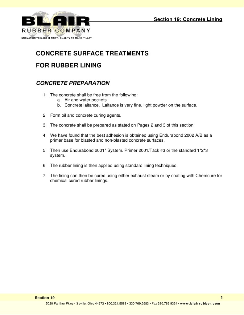 Concrete Surface Treatment Guidelines | PDF