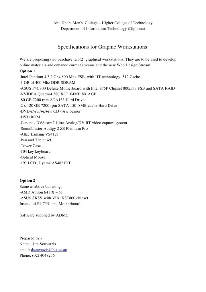 Graphical PC Specs | PDF