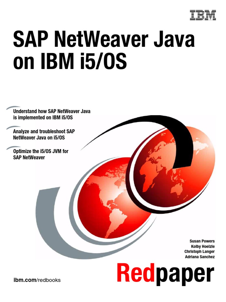 Sap Netweaver Java On Ibm I Java Programming Language Java Virtual Machine