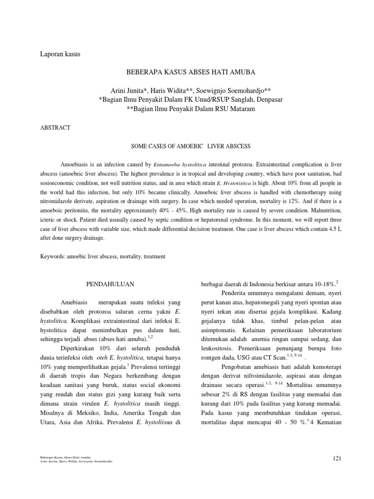 Kasus Abses Hati Amuba | PDF