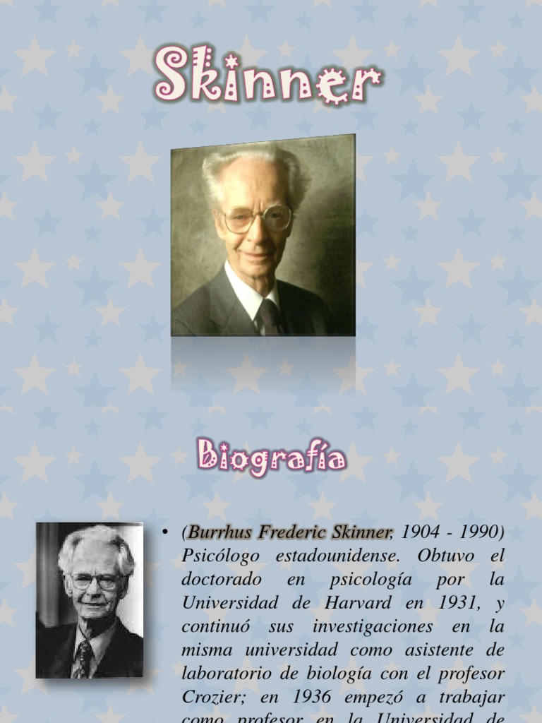 Skinner | PDF | Comportamiento | Sicología