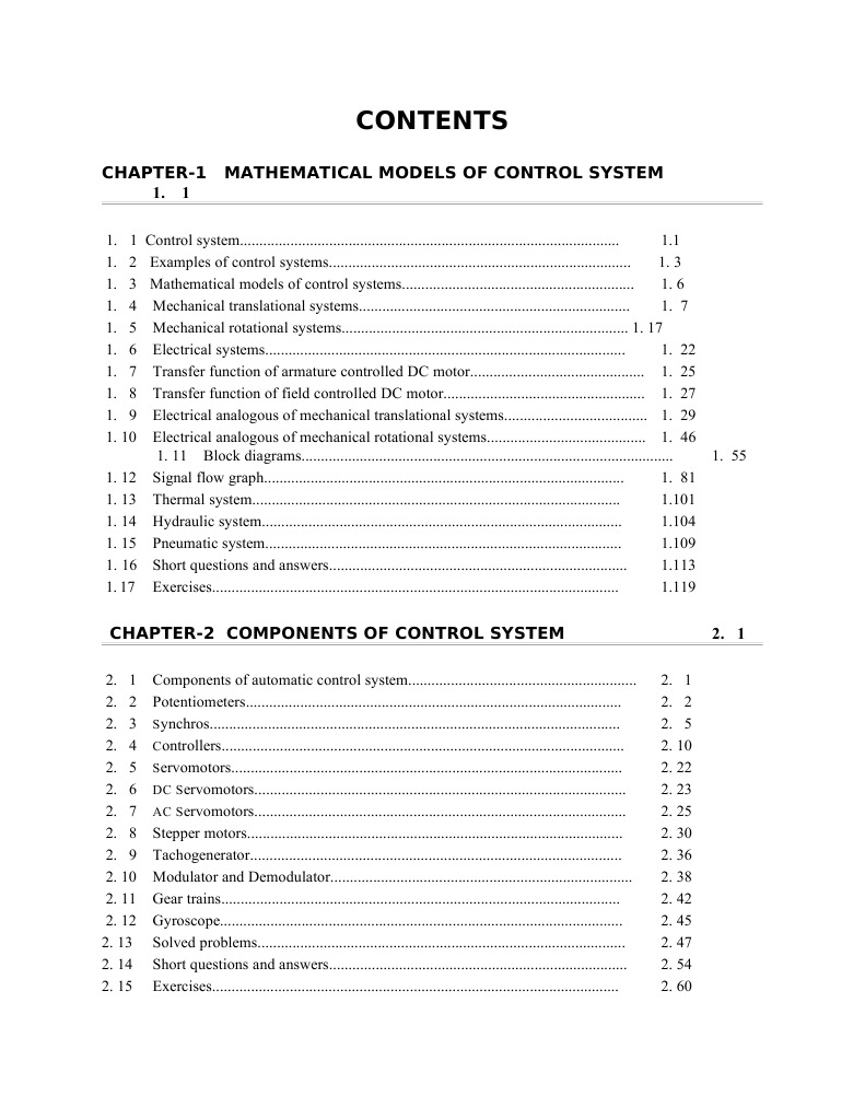 Chapter-1 Mathematical Models of Control System 1. 1: S C S DCS ACS ...