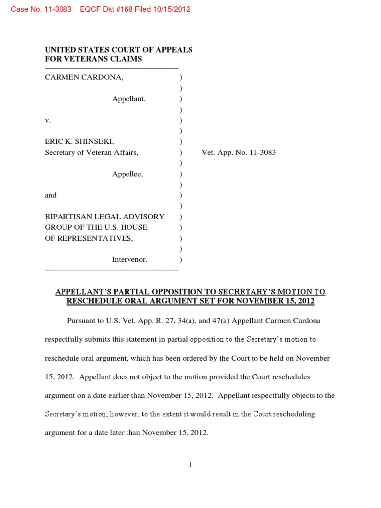 United States Court of Appeals For Veterans Claims | PDF | Appeal | Lawyer