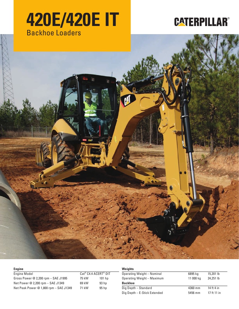 420E/420E IT: Backhoe Loaders | PDF | Loader (Equipment) | Transmission ...