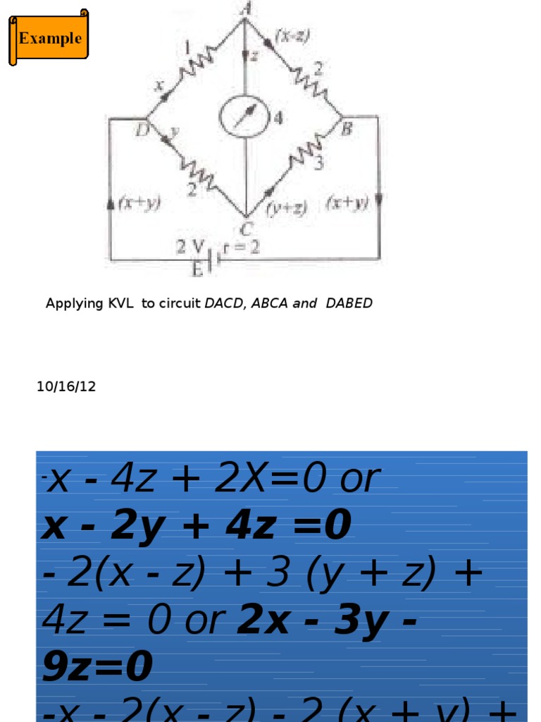KVL Applications and Source Conversions | PDF | Science & Mathematics ...