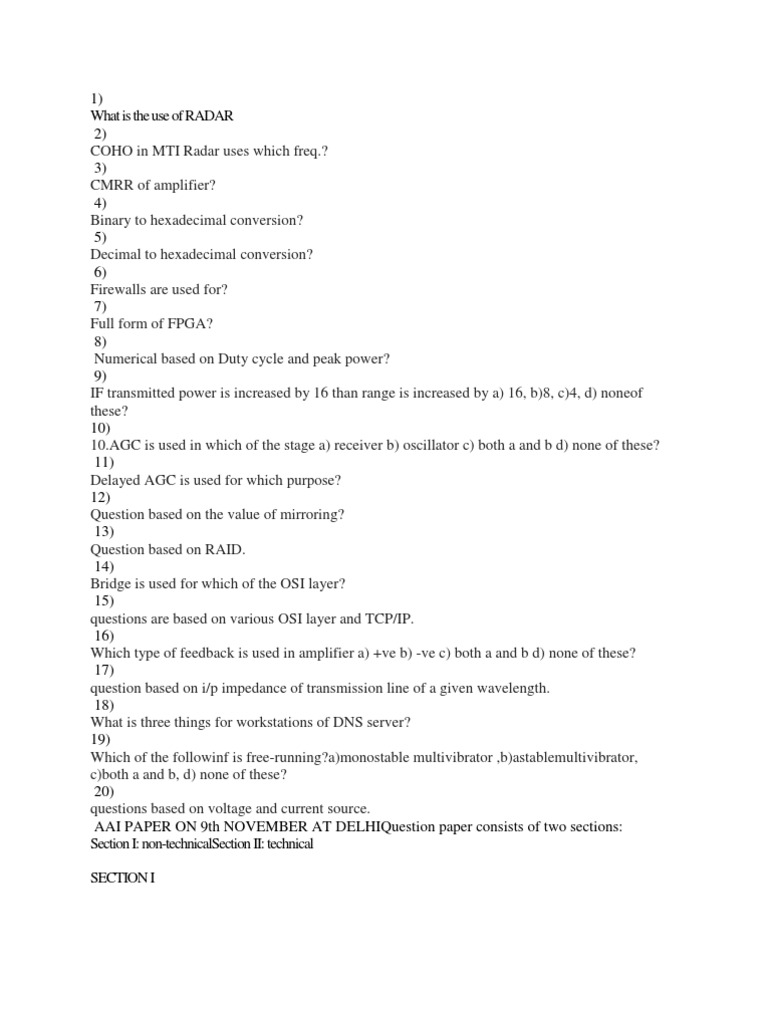 ATC Questions | PDF | Computers