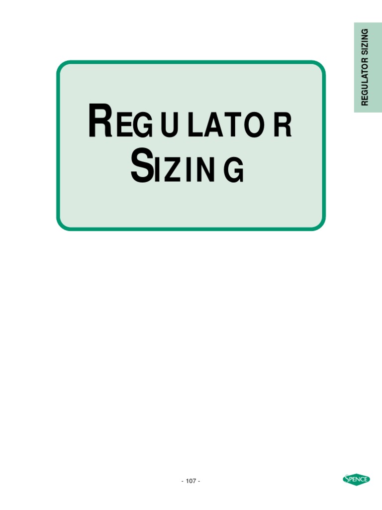Regulator Sizing | PDF | Valve | Hvac