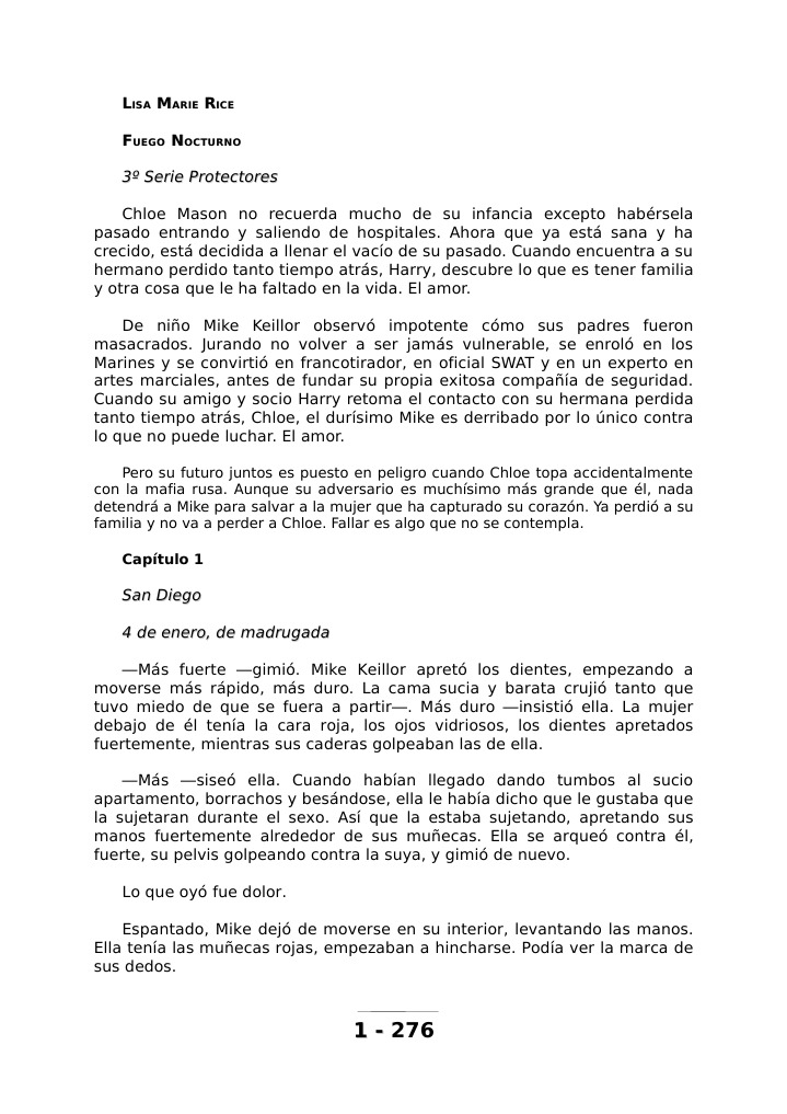 Lisa Marie Rice Serie Protectores 03 Fuego Nocturno | PDF | Mujer ...