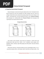 Sistem Kristal Isometrik dan Tetragonal | PDF