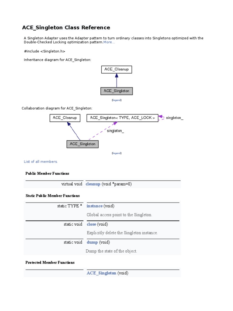 Ace Singleton | PDF | Constructor (Object Oriented Programming) | Programming