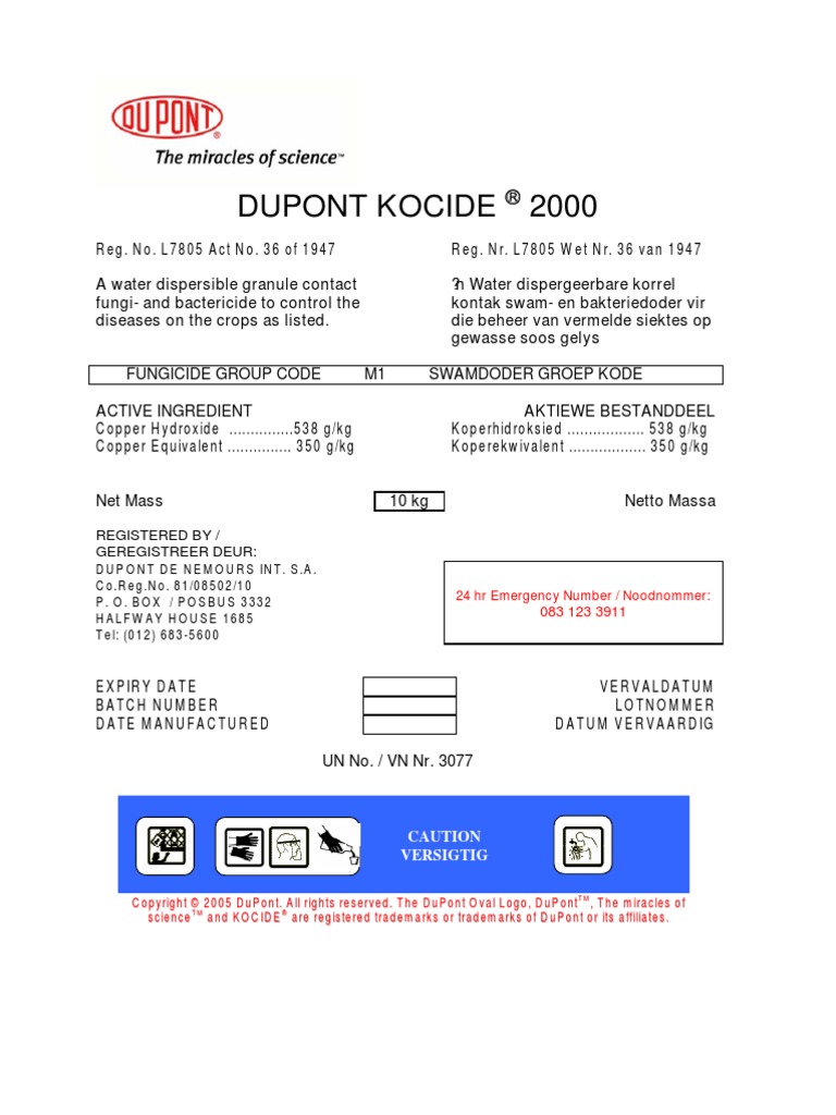 Kocide Product Label | PDF | Horticulture And Gardening | Wellness