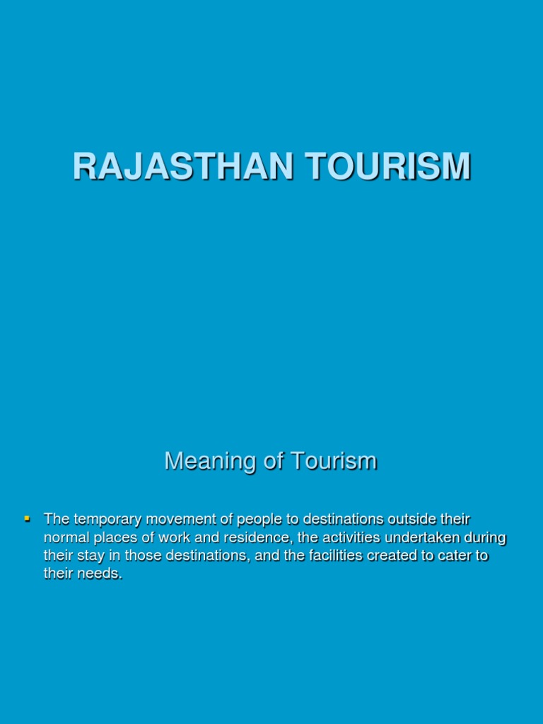 Rajasthan Tourism | PDF | Tourism | Tourism And Leisure