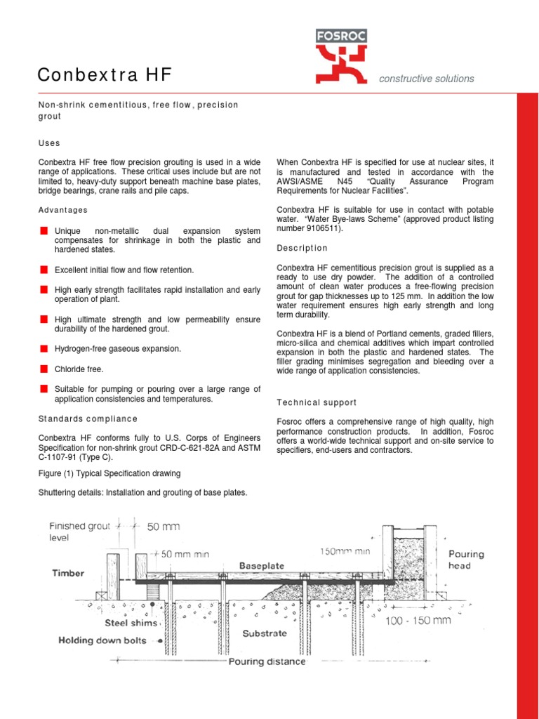 Conbextra HF | PDF | Concrete | Pump