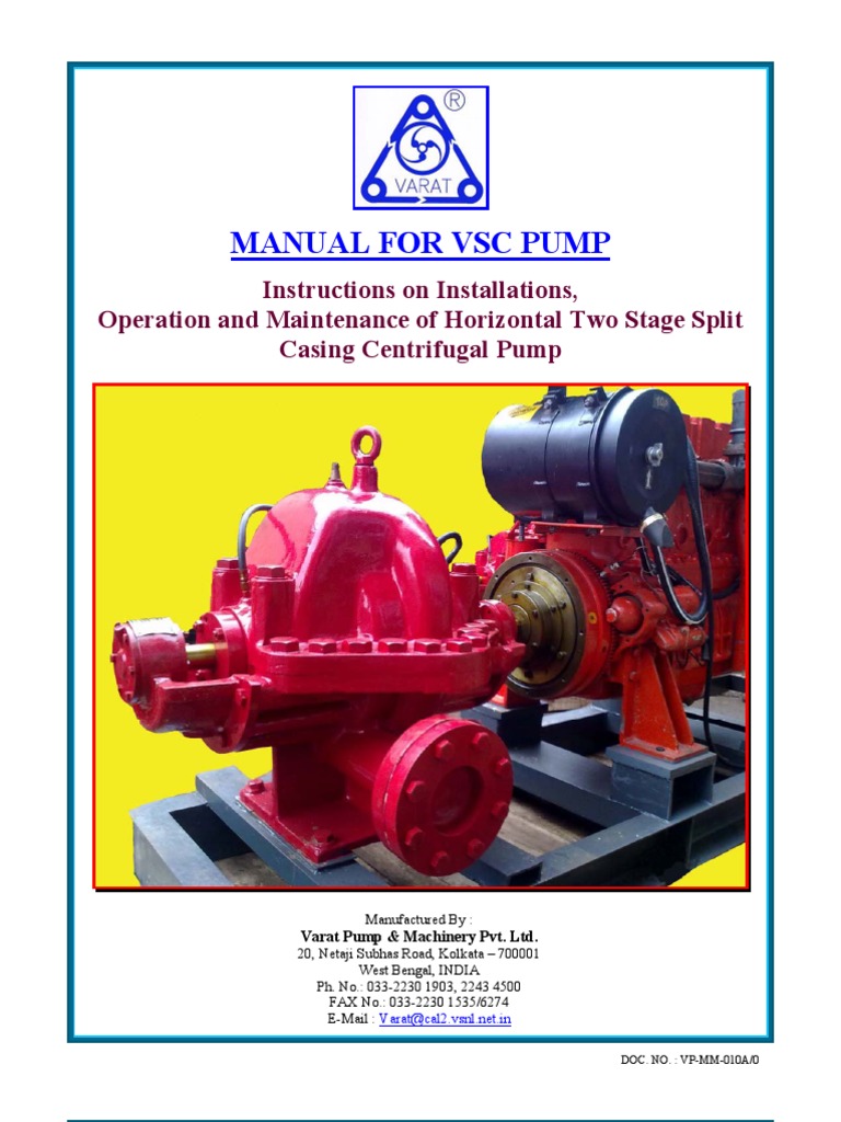 Manual VSC | PDF | Pump | Valve