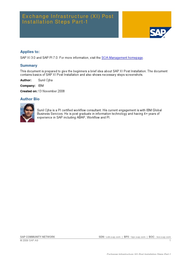 PI POST Installation Steps | PDF | Hypertext Transfer Protocol | Sap Se