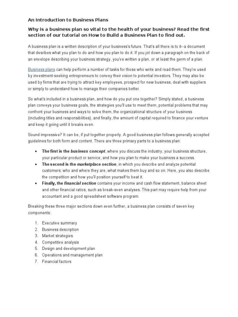 Business Plan Essentials Explained | PDF | Business Plan | Venture Capital