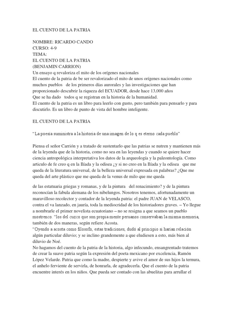 El Cuento de La Patria | PDF | Imperio Inca