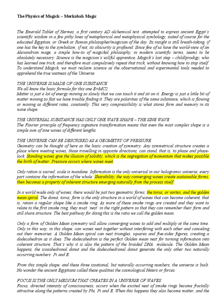 The Physics of Magick | PDF | Pattern | Shape