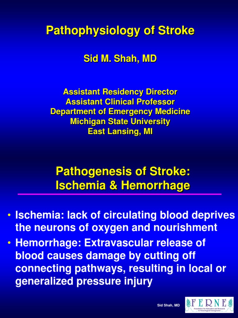 pathophysiology of stroke | Ischemia | Necrosis