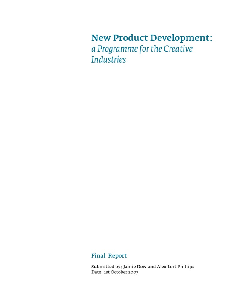 NPD Report | PDF | New Product Development | Design