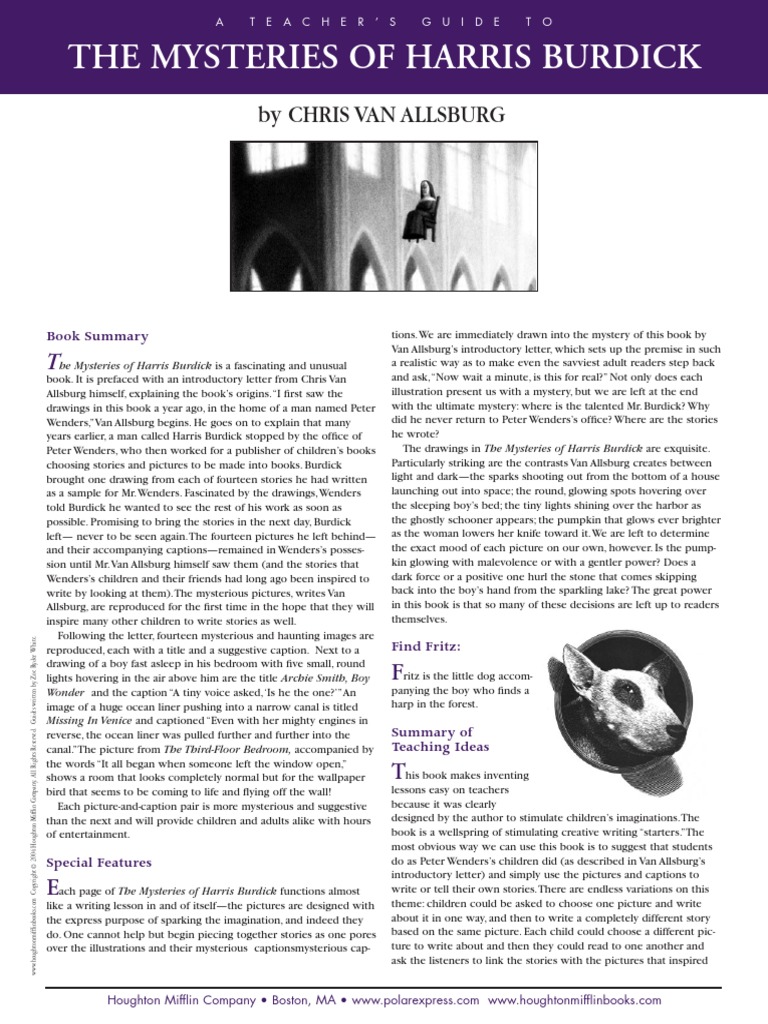 The Mysteries of Harris Burdick Teacher's Guide | PDF | Storytelling