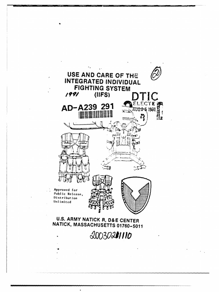 Use and Care of The Integrated Individual Fighting System (Lifs) | PDF ...