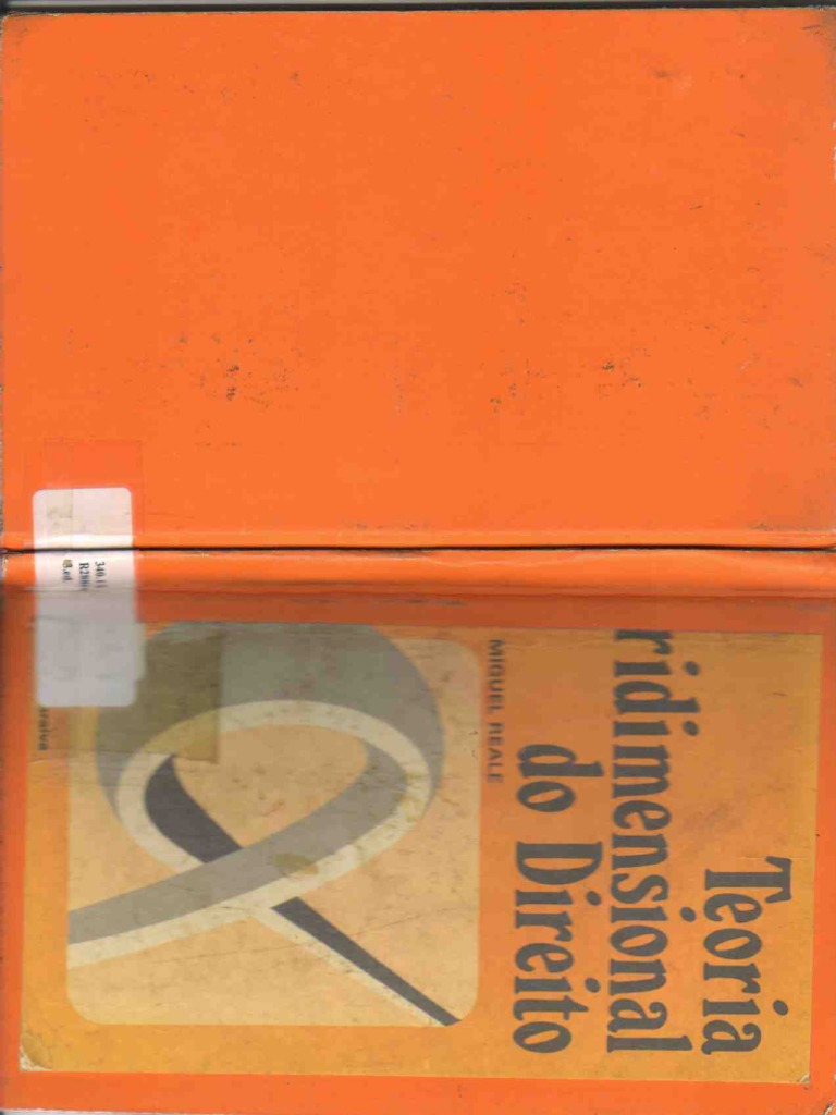 Livro Teoria Tridimensional Do Direito de Miguel Reale | PDF