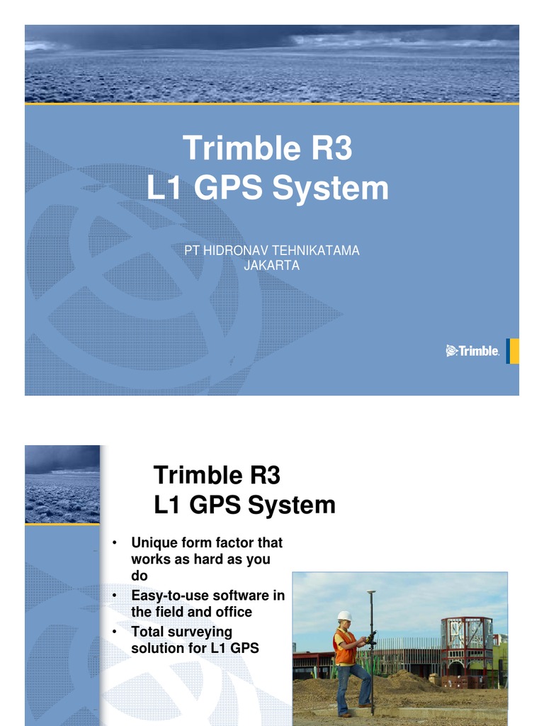 Trimble R3 L1 GPS Introduction_11 | Global Positioning System ...