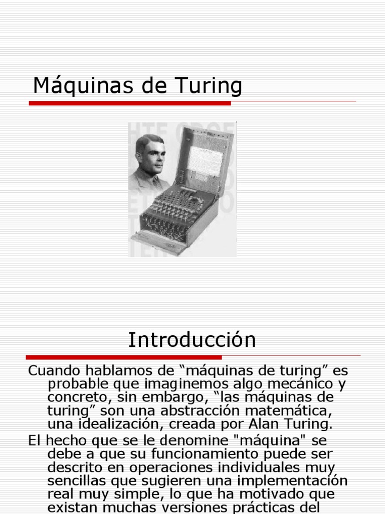 Maquinas de Turing | PDF | Alan Turing | Algoritmos