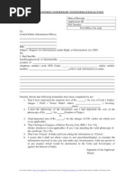 Sample Rti Application Form | PDF