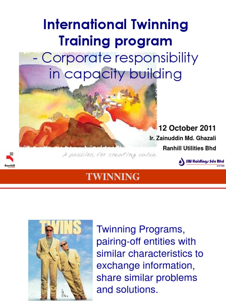 International Twinning Training Program - Corporate Responsibility in ...