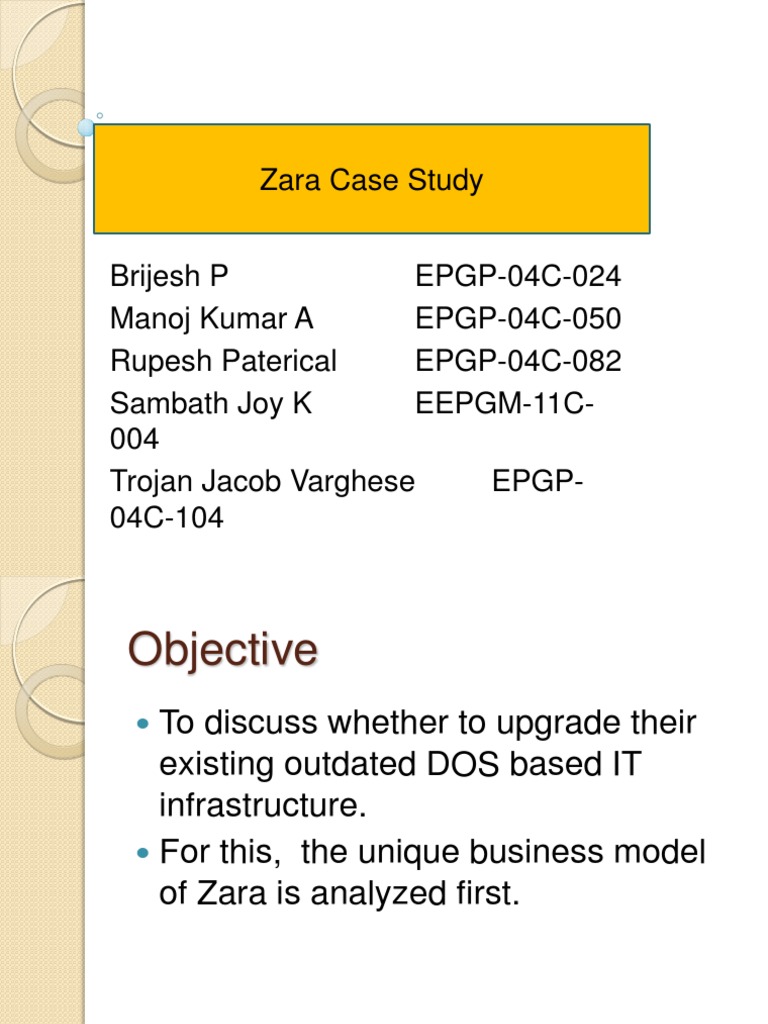 Zara Case Study | PDF | Point Of Sale | Inventory