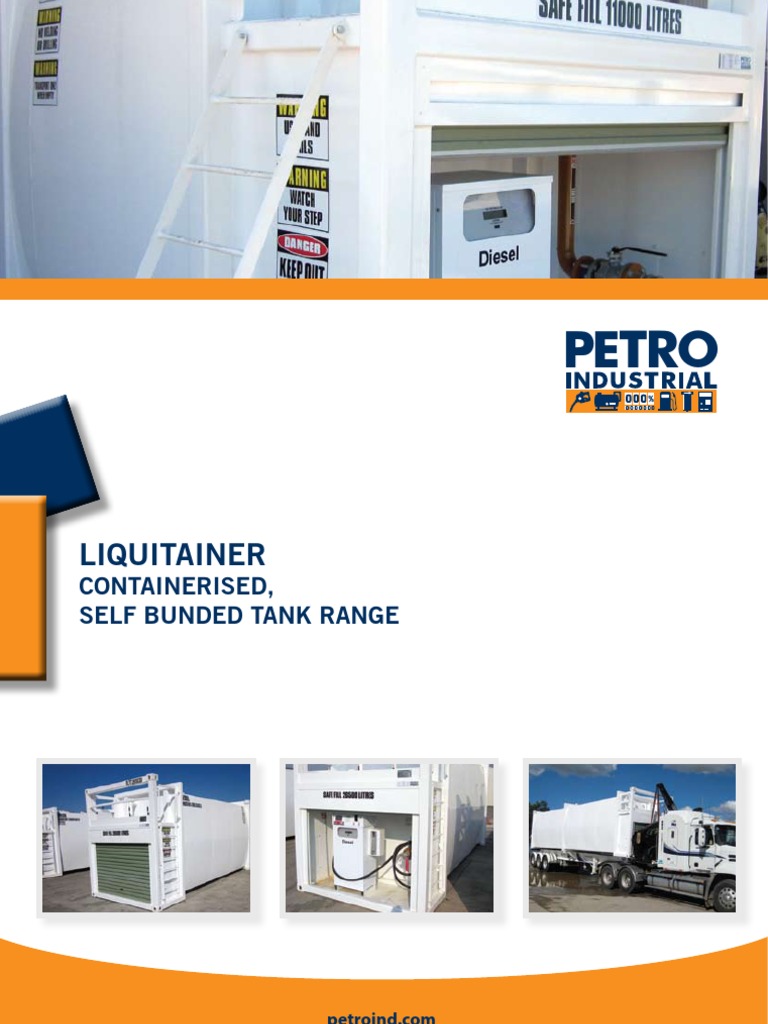PETRO LIQUITAINER Self Bunded Tanks | PDF | Tanks | Pump