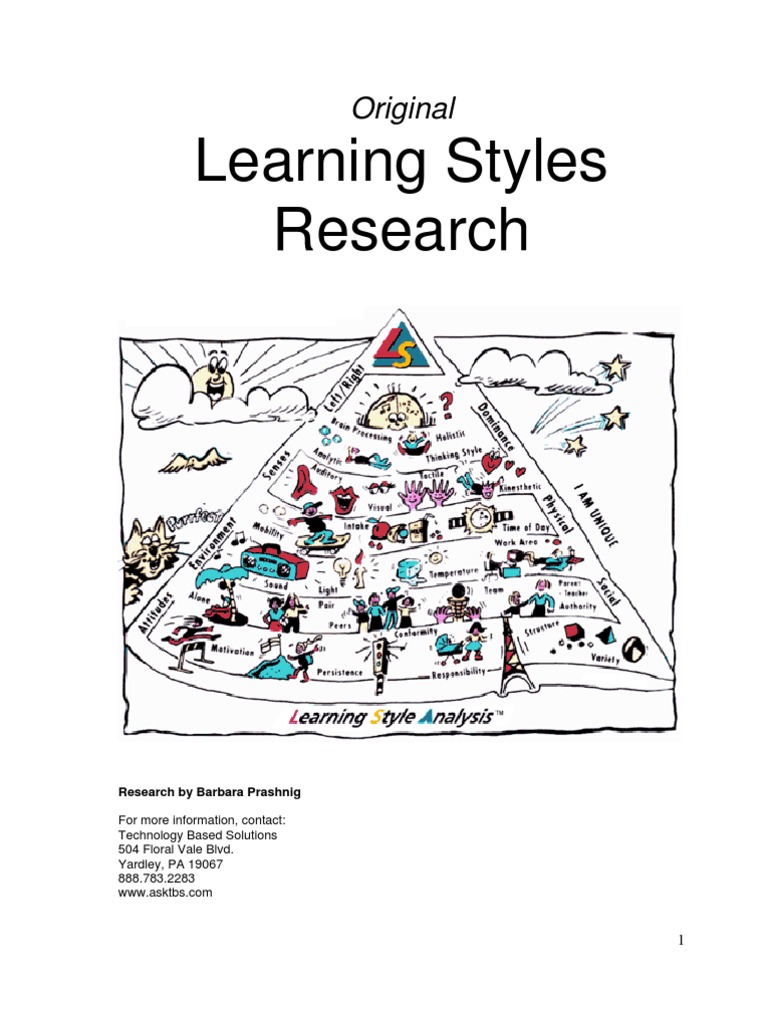 Original Learning Styles Research | PDF | Learning Styles ...